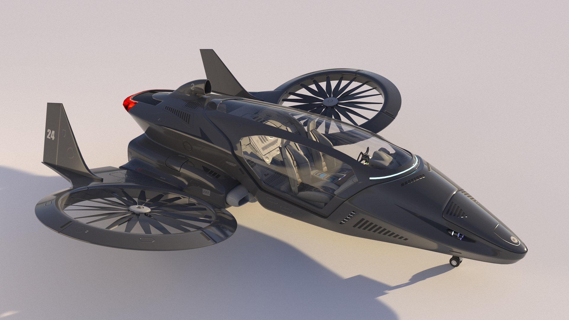 Hover vehicle model - TurboSquid 1752792