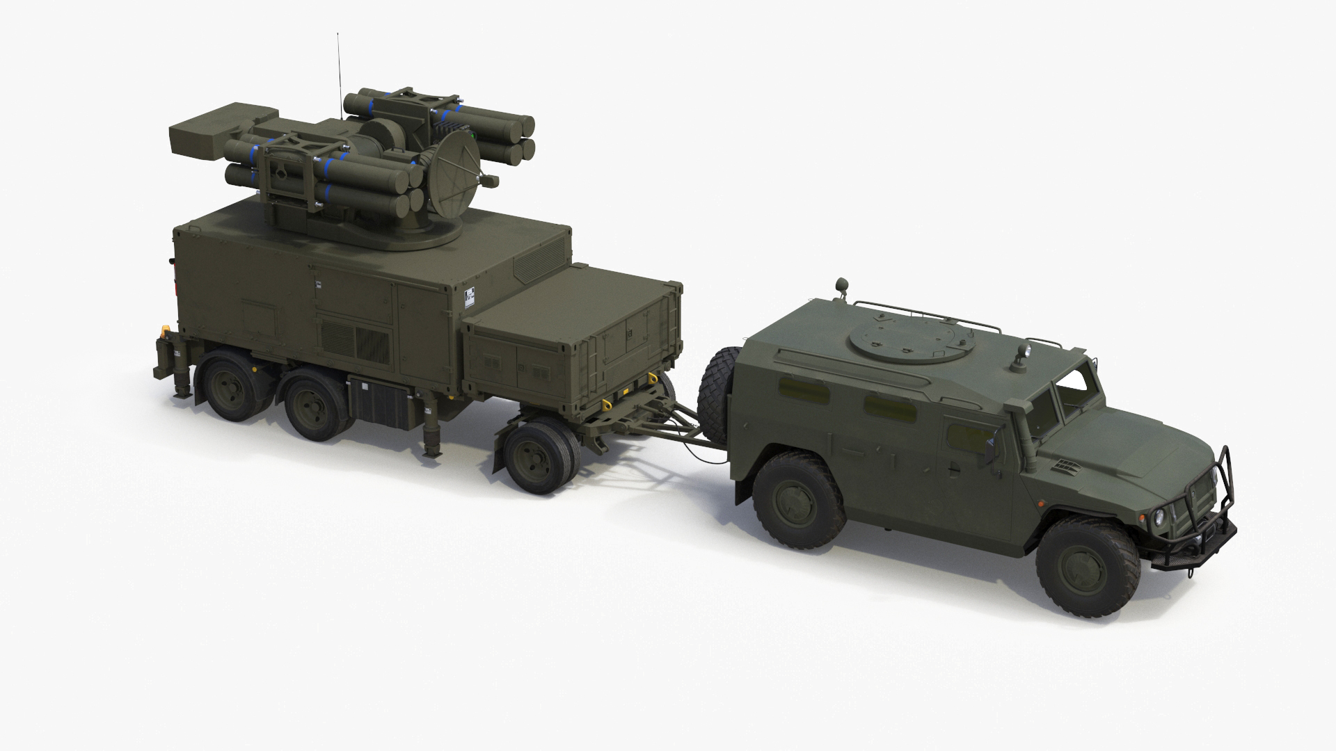 3D Military Truck With Missile System Crotale NG - TurboSquid 2267067