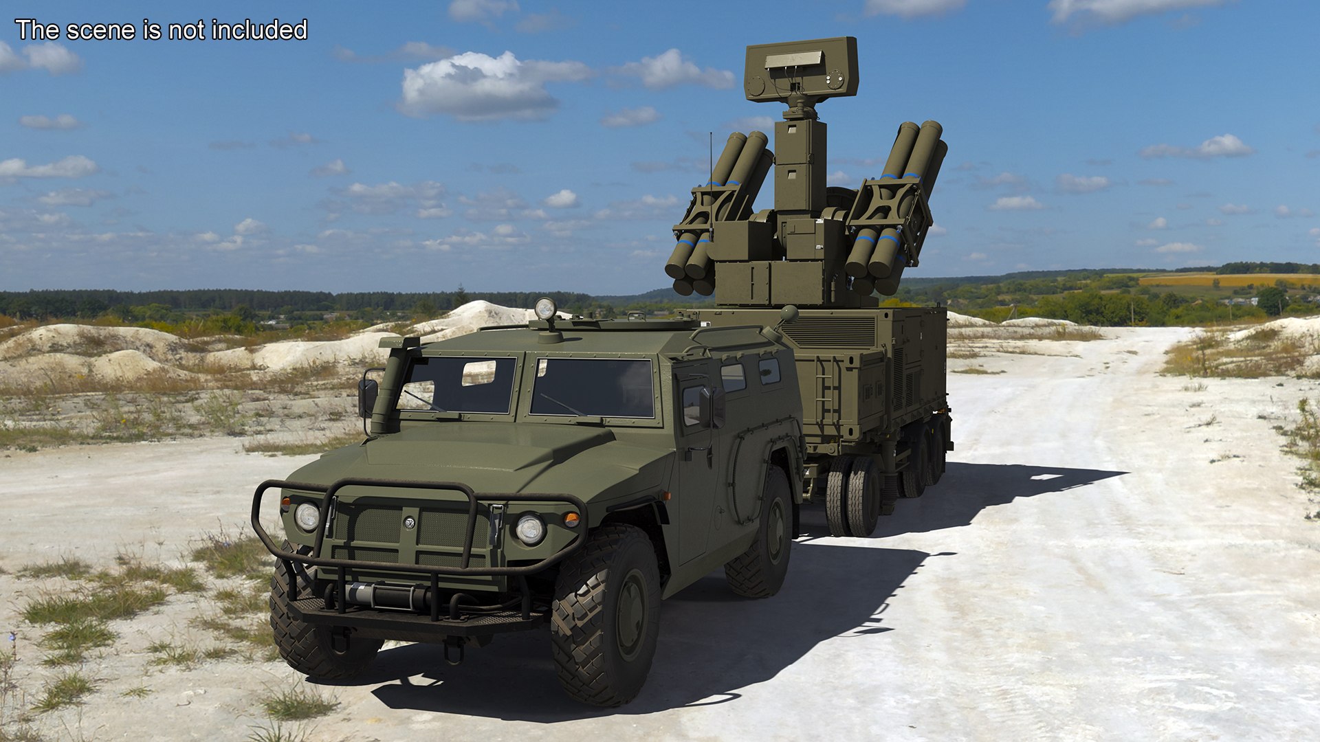 3D Military Truck With Missile System Crotale NG - TurboSquid 2267067