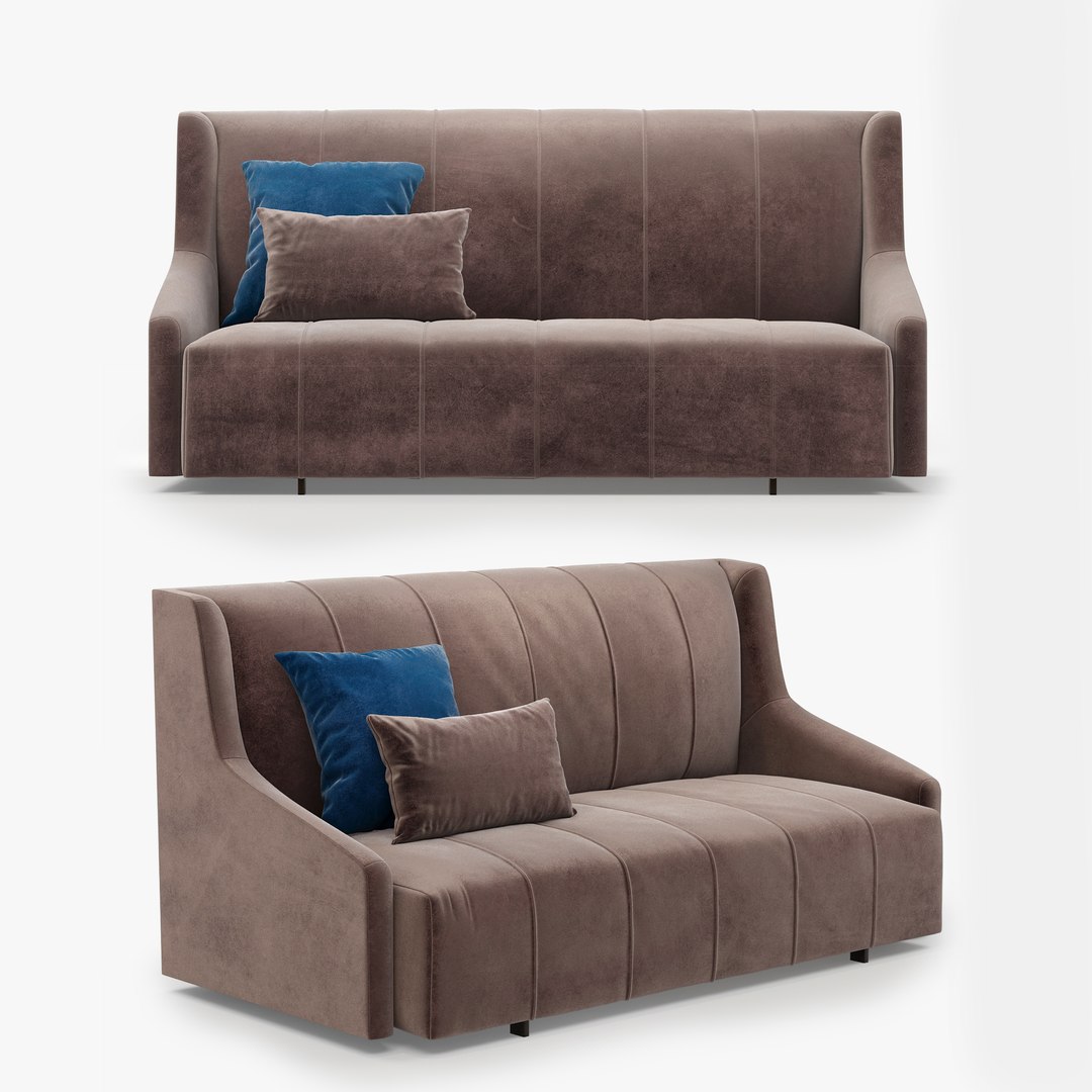 3D ditre italia fluid sofa - TurboSquid 1462355
