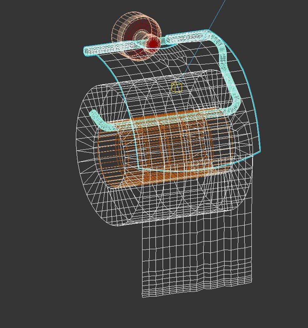 Toilet paper model - TurboSquid 1335362