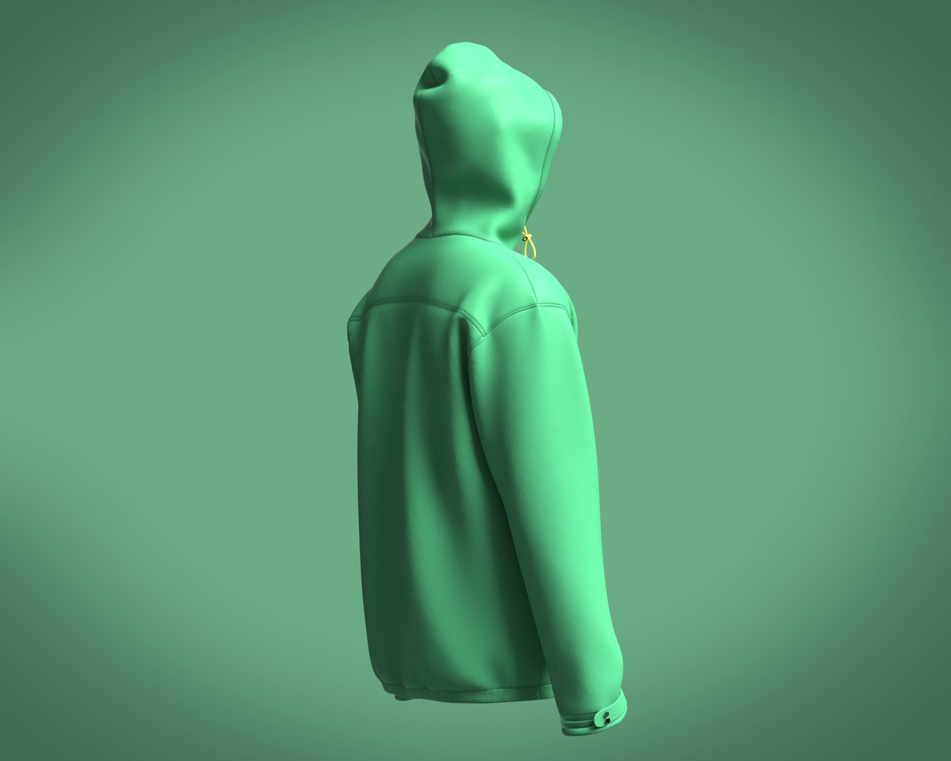 Mens Zip And Pocket-Ski Jacket 3D Model - TurboSquid 1990489