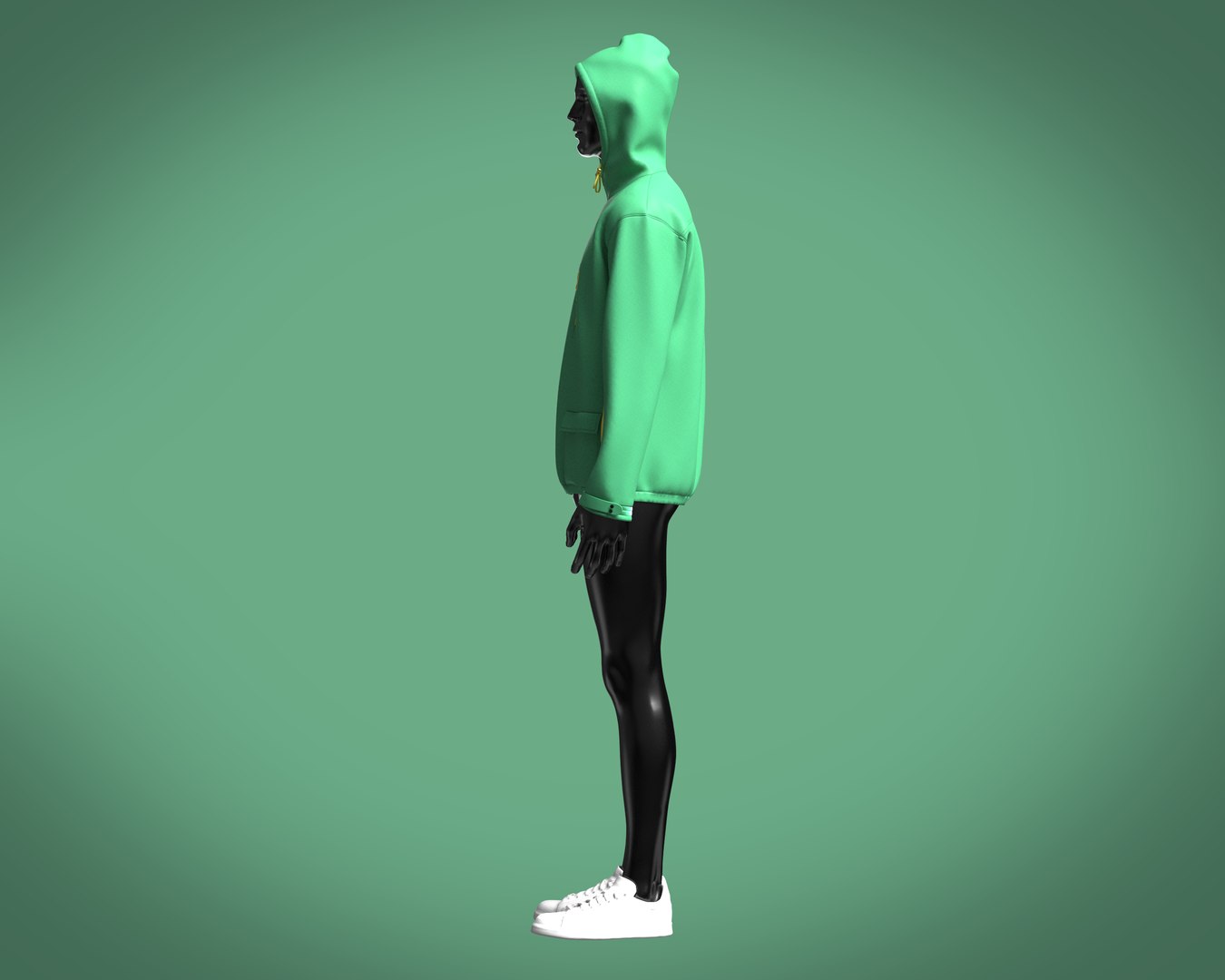 Mens Zip And Pocket-Ski Jacket 3D Model - TurboSquid 1990489