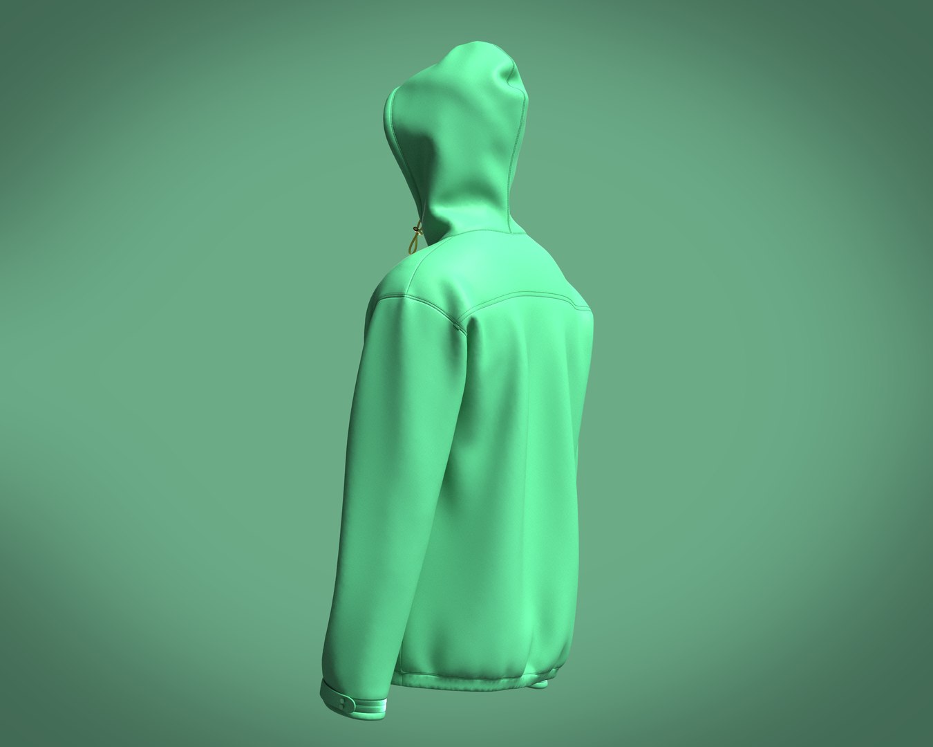 Mens Zip And Pocket-Ski Jacket 3D Model - TurboSquid 1990489