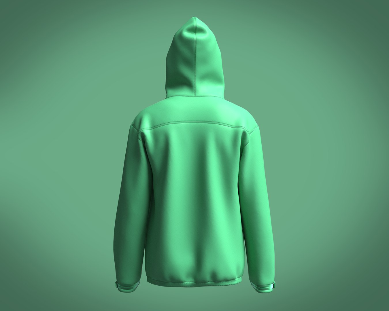 Mens Zip And Pocket-Ski Jacket 3D Model - TurboSquid 1990489