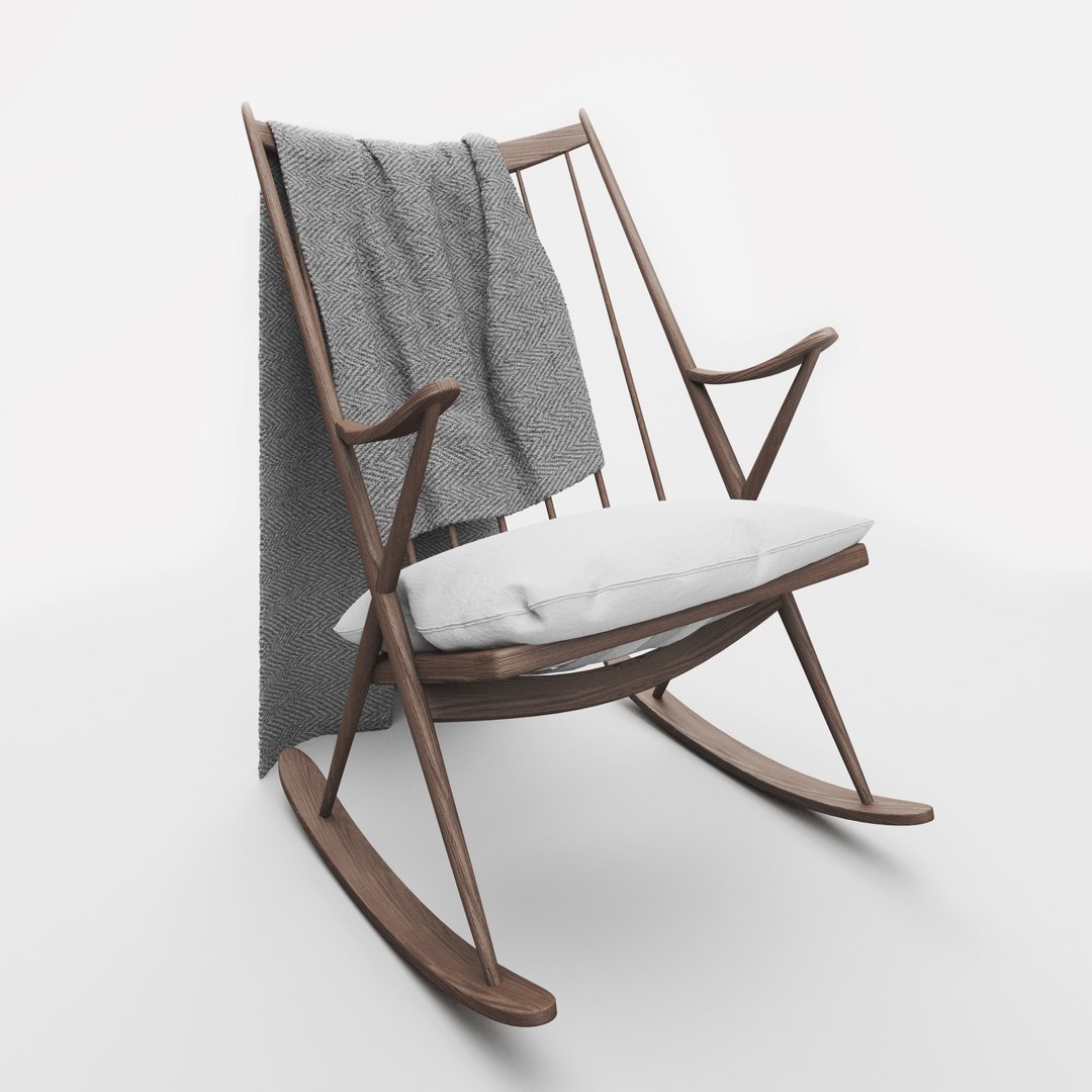 3D rocking chair model - TurboSquid 1237928