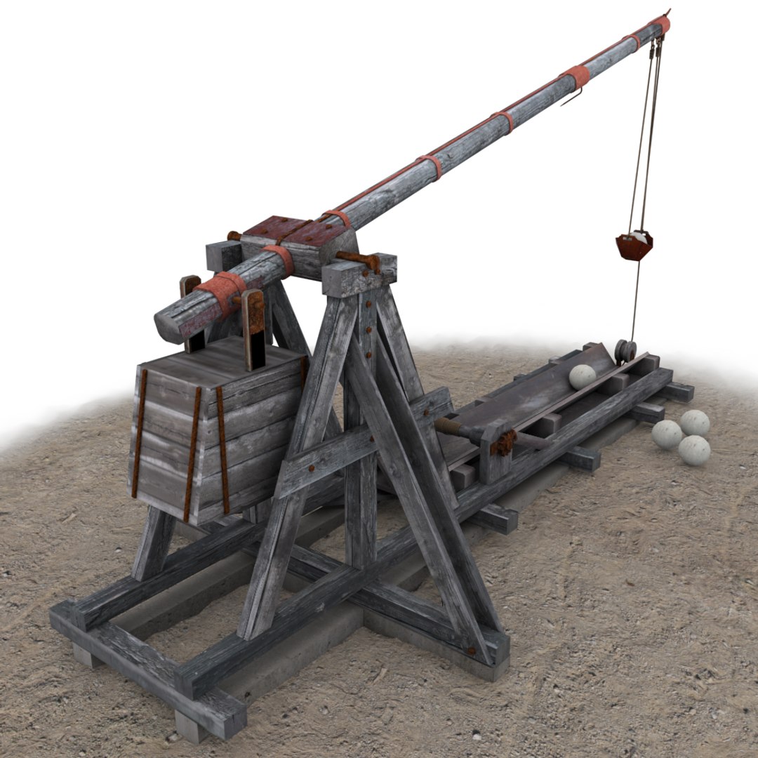 3d Model Trebuchet Games Modelled