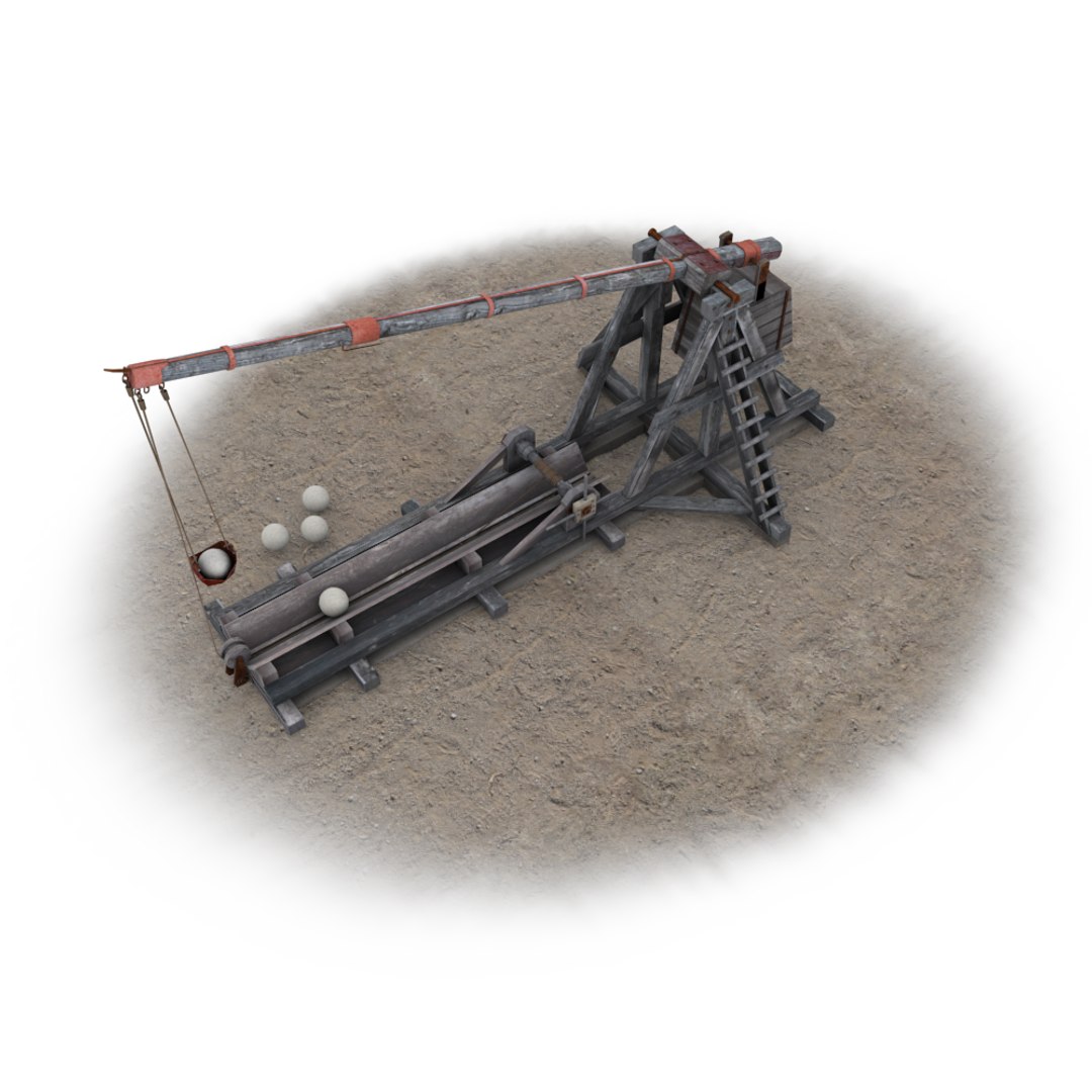 3d Model Trebuchet Games Modelled