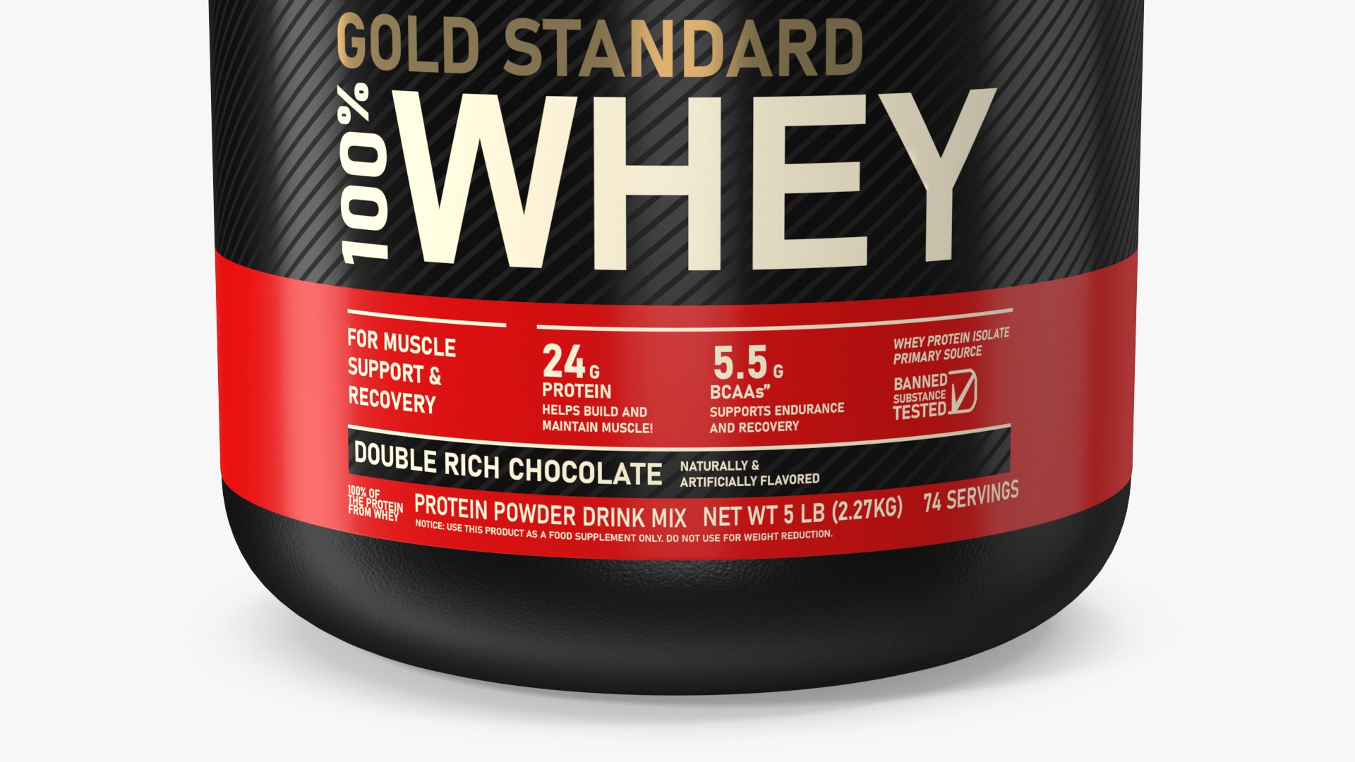 3D Optimum Nutrition Gold Standard Whey Protein 5lb - TurboSquid 1777936