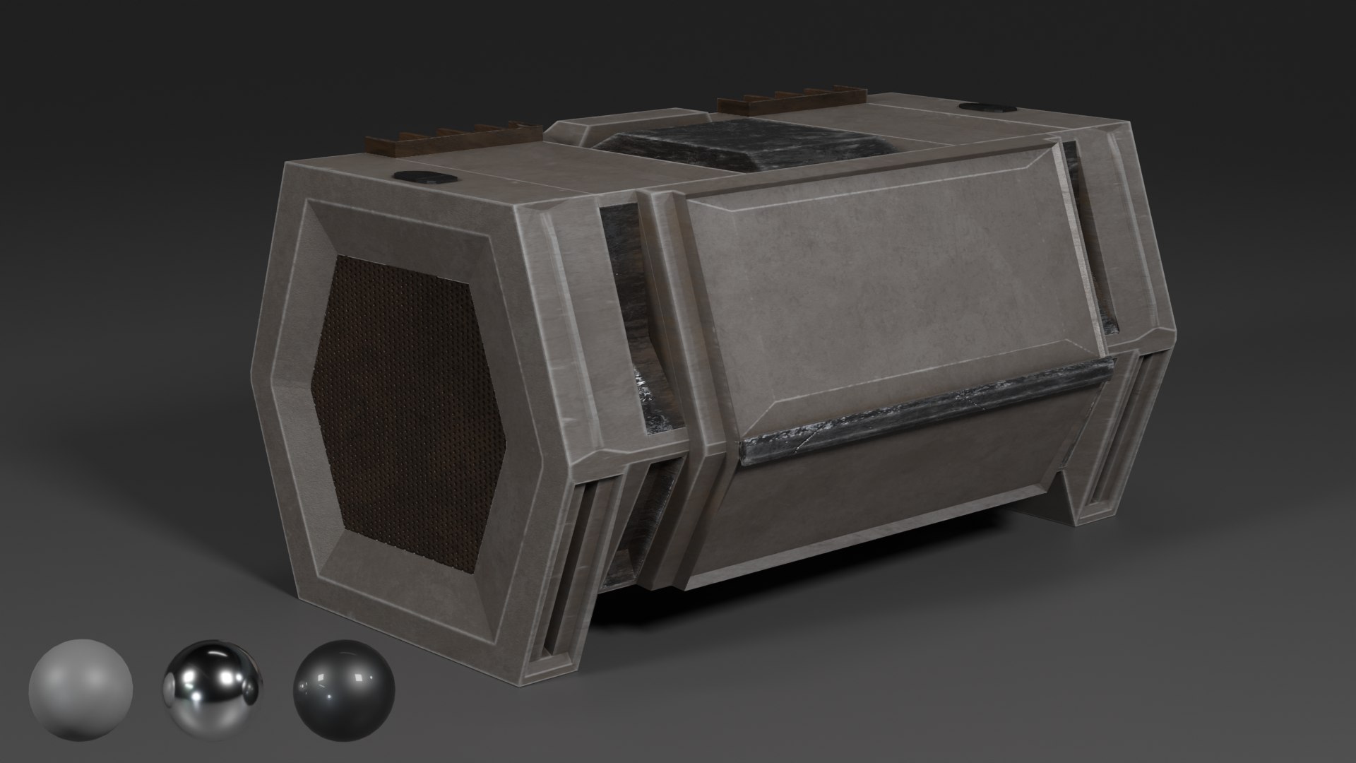 Futuristic Sci Fi Chest 3D Model - TurboSquid 2368418