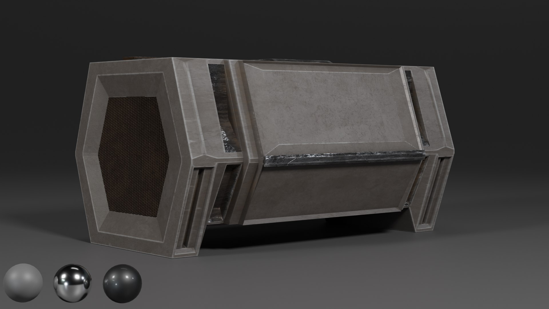 Futuristic Sci Fi Chest 3D Model - TurboSquid 2368418