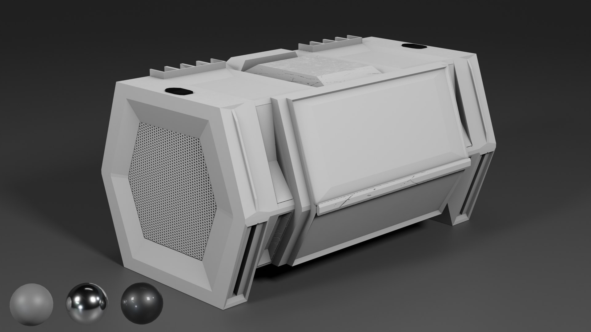 Futuristic Sci Fi Chest 3D Model - TurboSquid 2368418