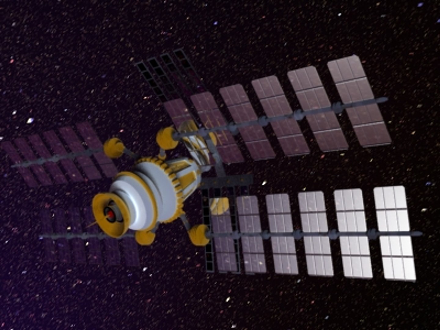 3d Satellite Space Model