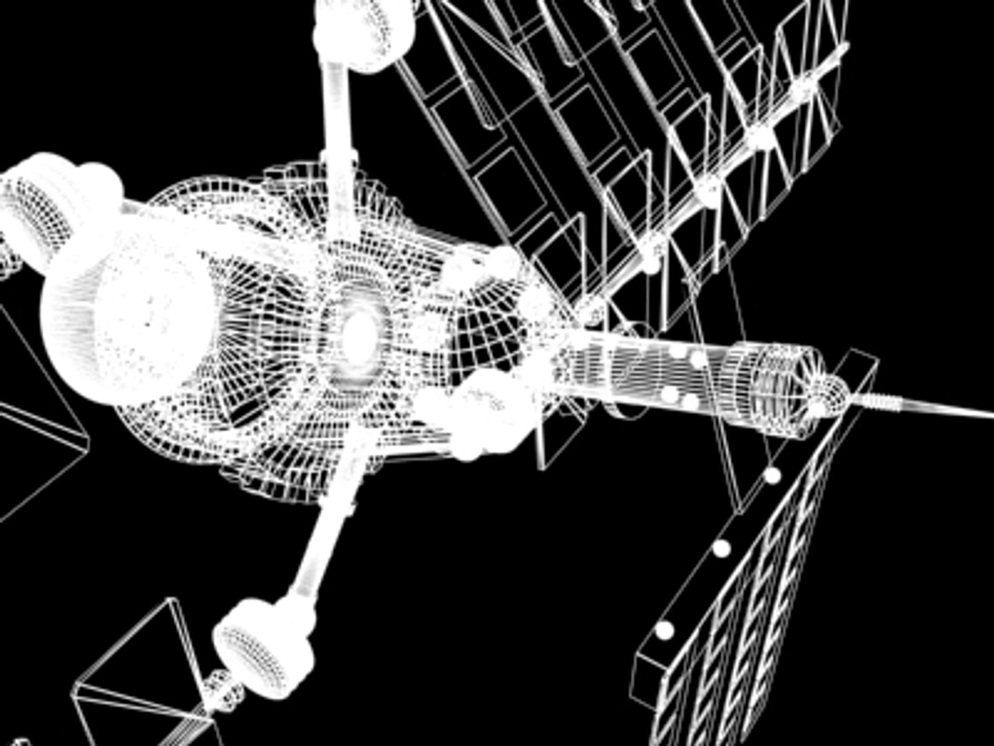 3d Satellite Space Model