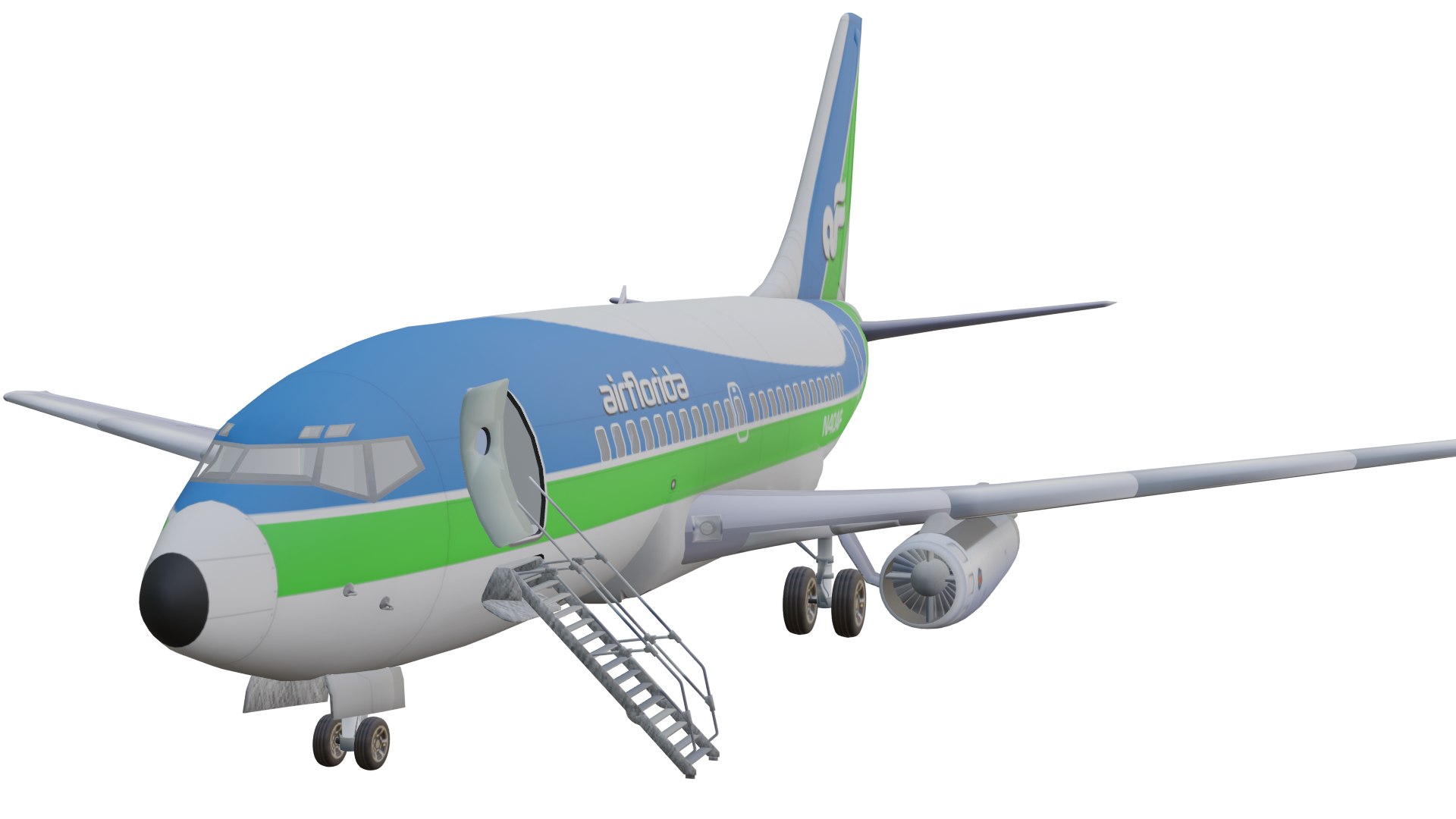 3D Model Boeing 737 100 - TurboSquid 2340359