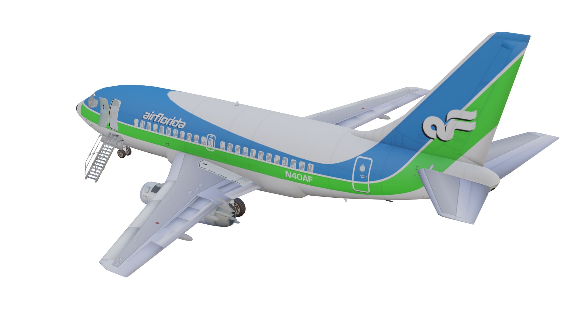 3D Model Boeing 737 100 - TurboSquid 2340359