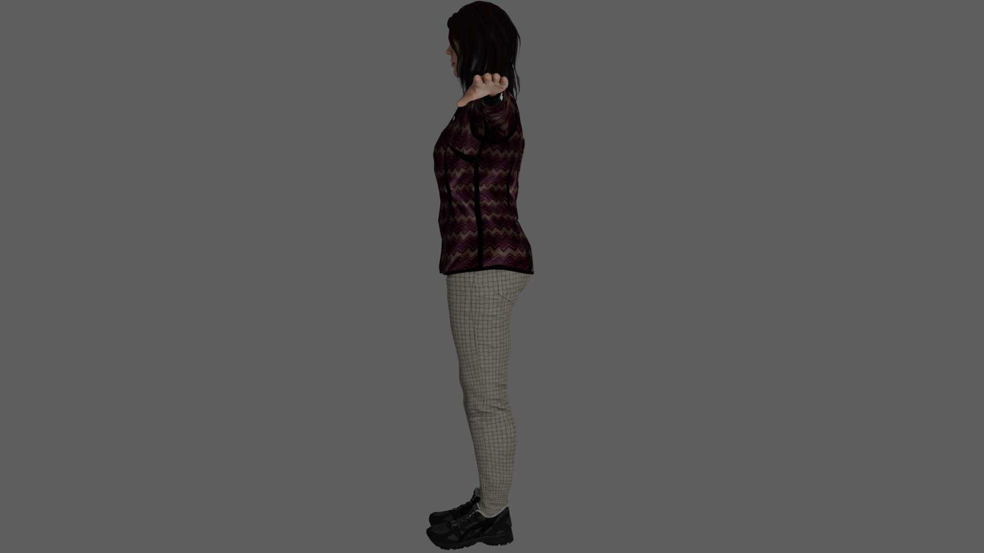 3D rigged female character model - TurboSquid 1700032