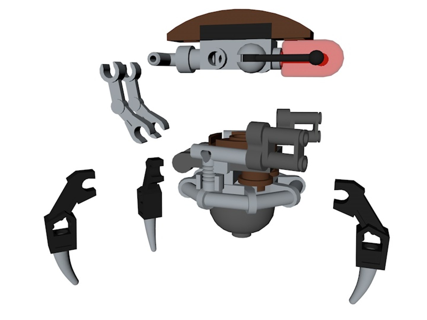 Lego Star Wars Droidekas 3D Model - TurboSquid 1237014