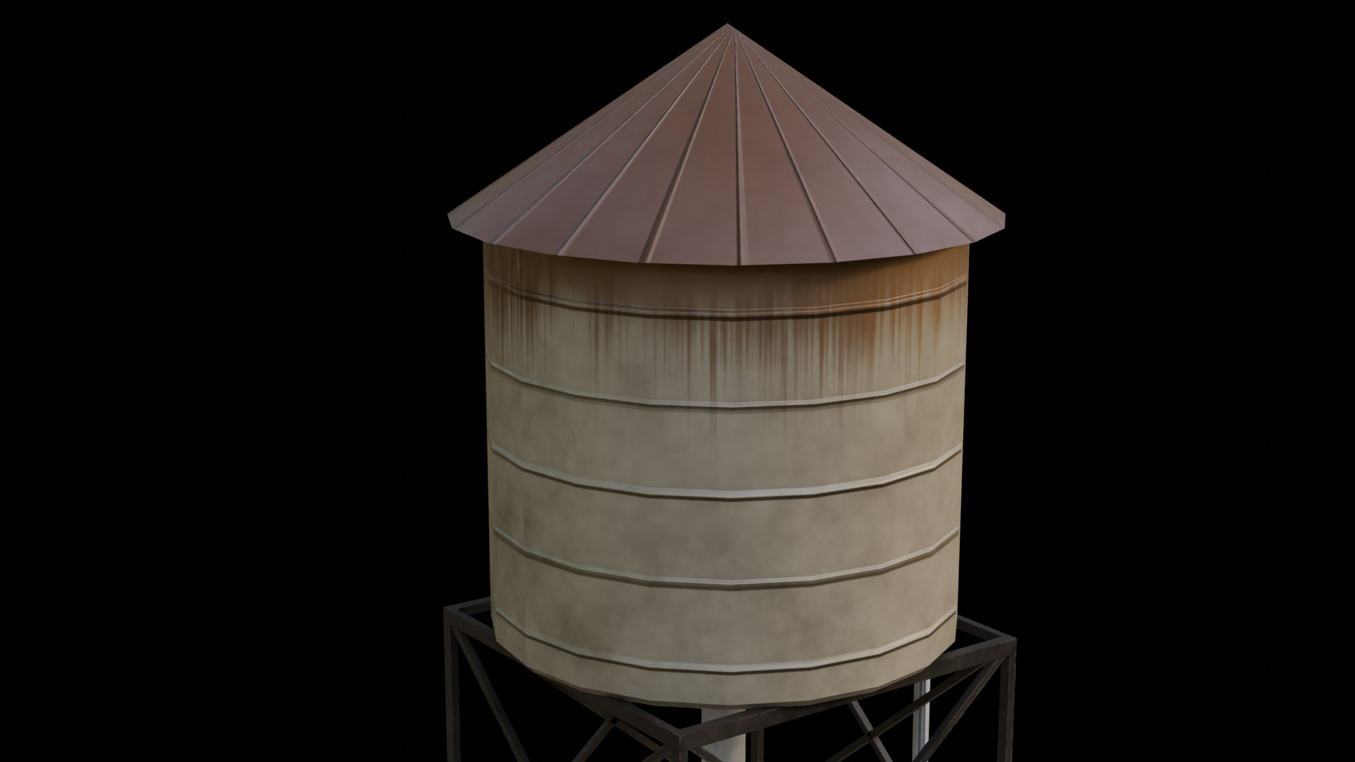 Water Tower 3D Model - TurboSquid 2281374