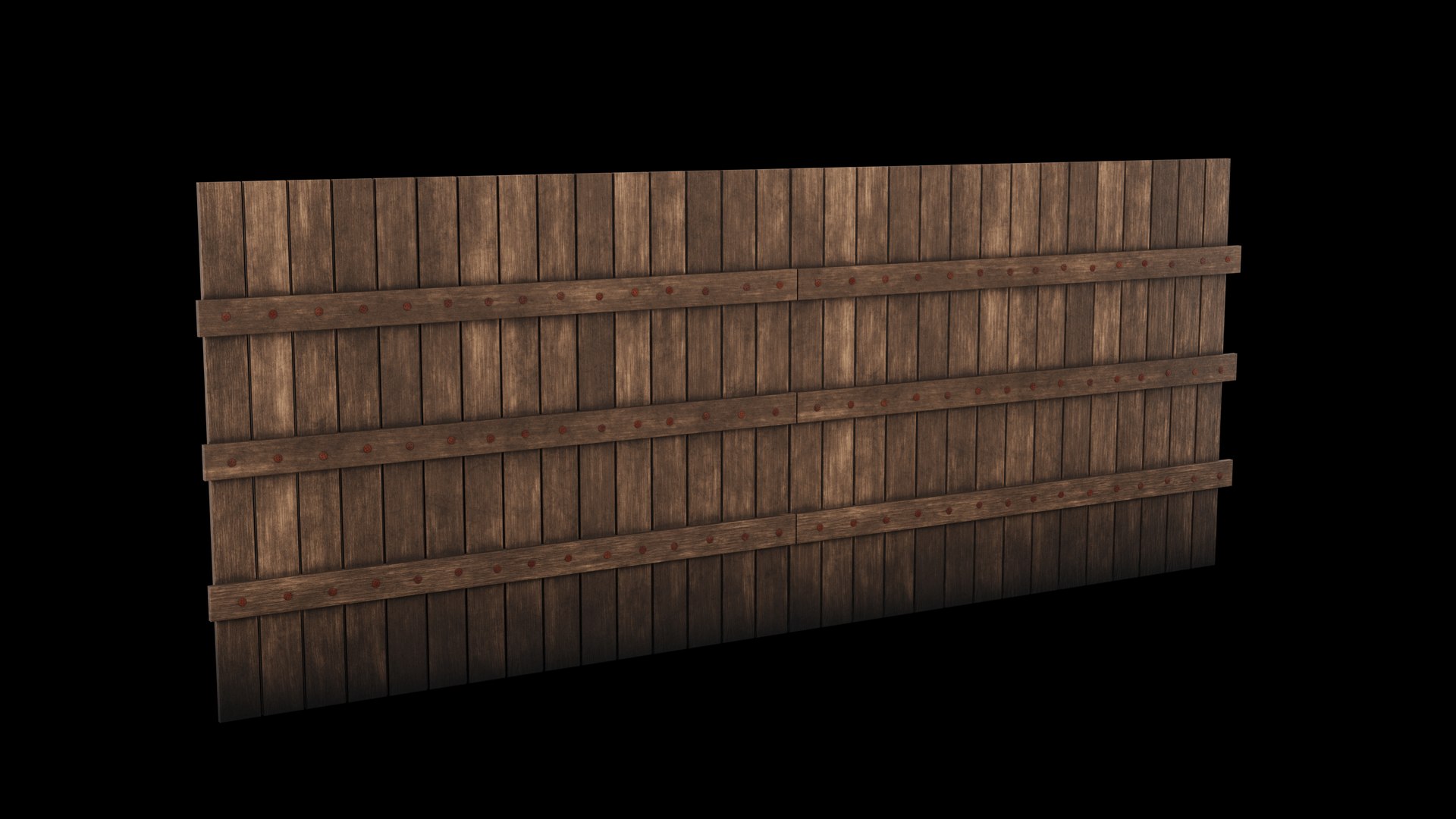 3D Model Wood Fence - TurboSquid 2276473