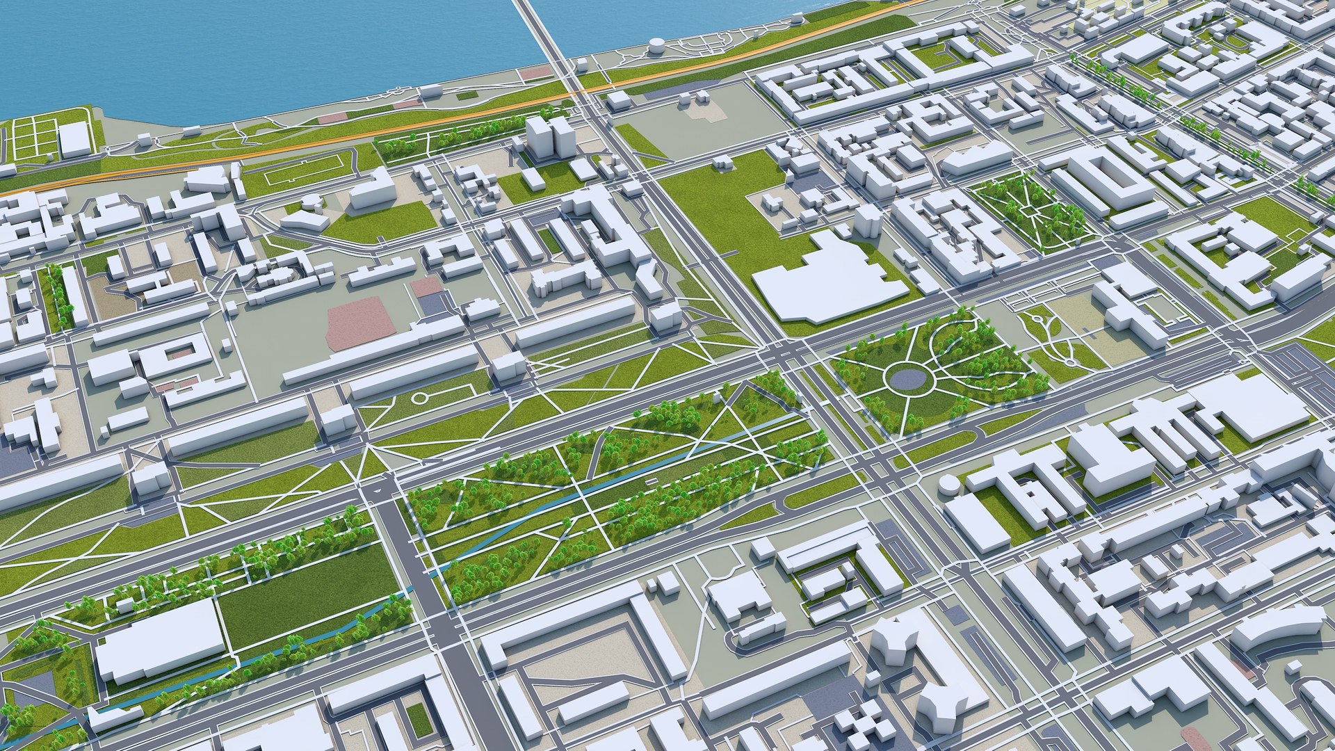 3D model city area building - TurboSquid 1653140