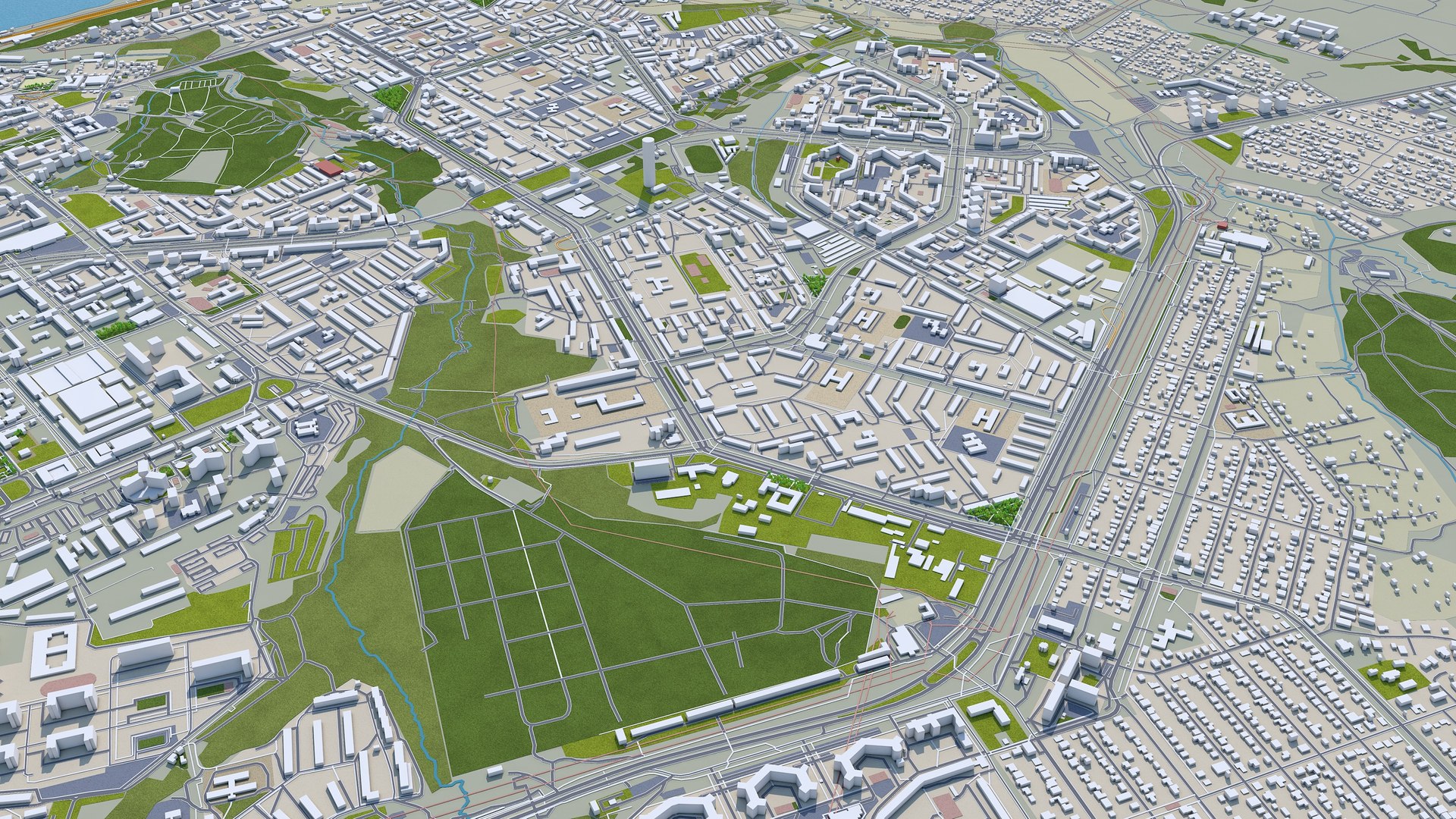 3D model city area building - TurboSquid 1653140