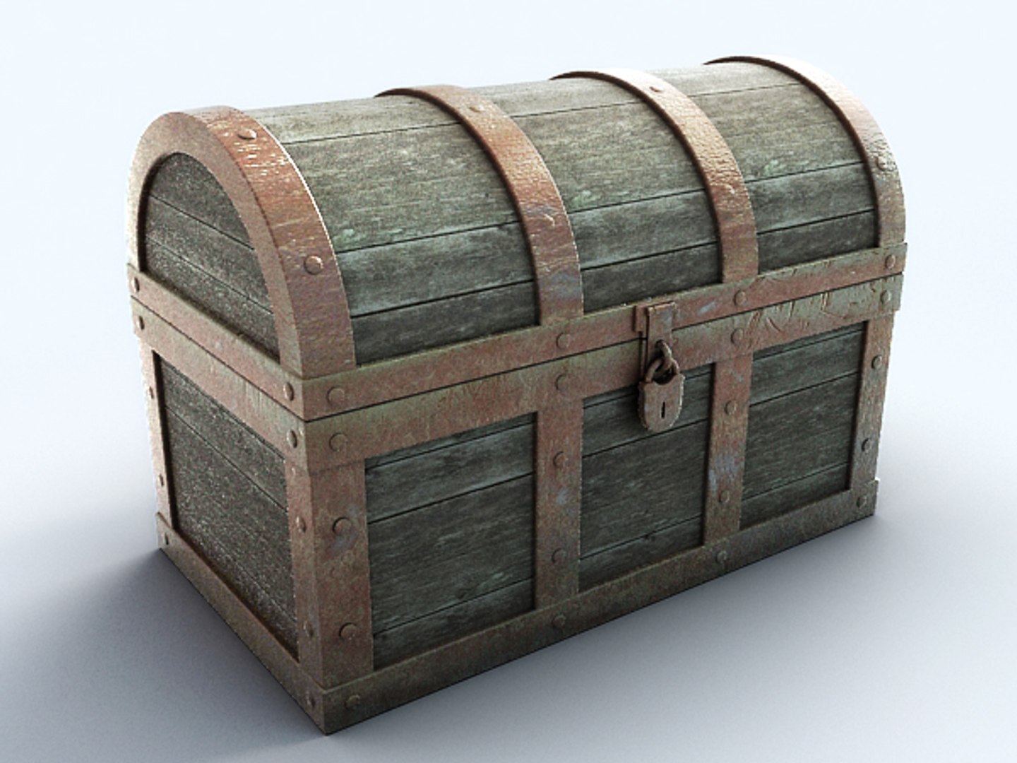 3d Model Treasure Chest Gold Coins