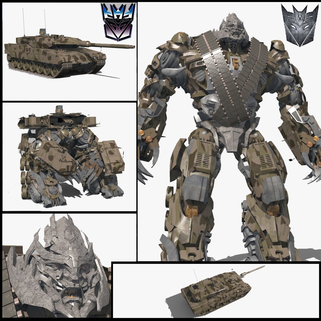 Megatron Ressurection - 3d animated transformer model 3D model ...