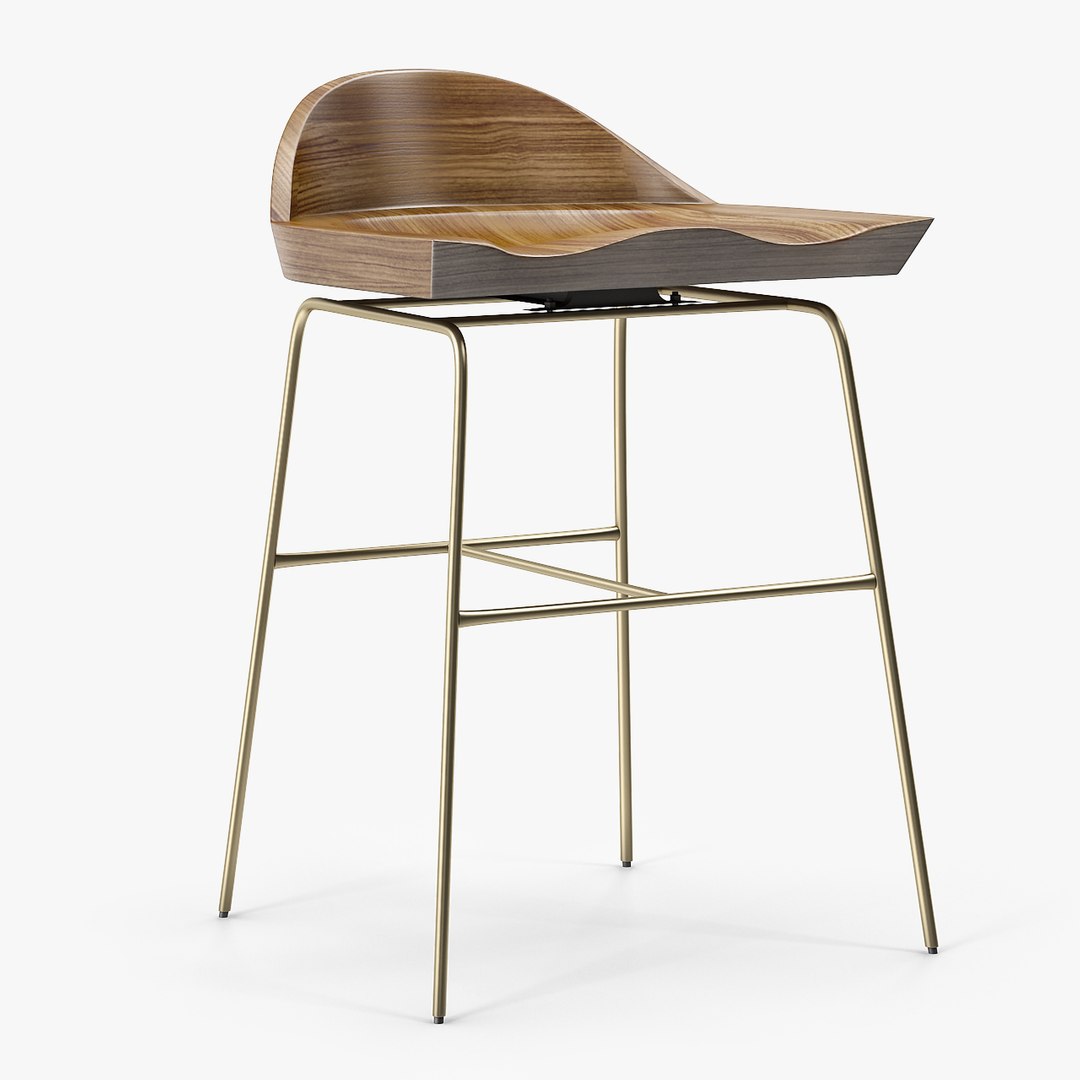 3d Cb-282 Spindle Stool Bar Chair Model