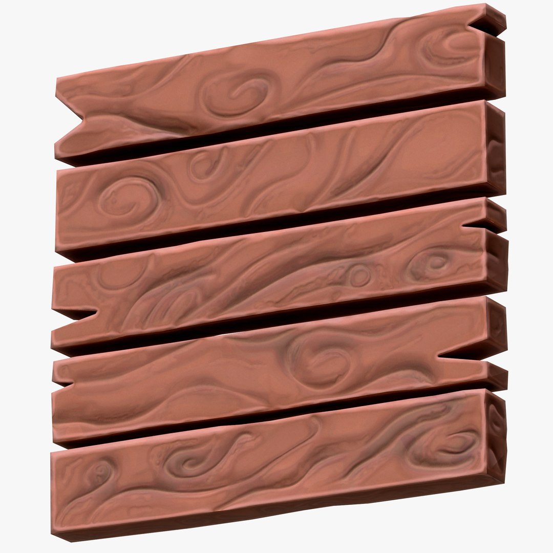 3D Stylized Wood Planks - TurboSquid 2110562