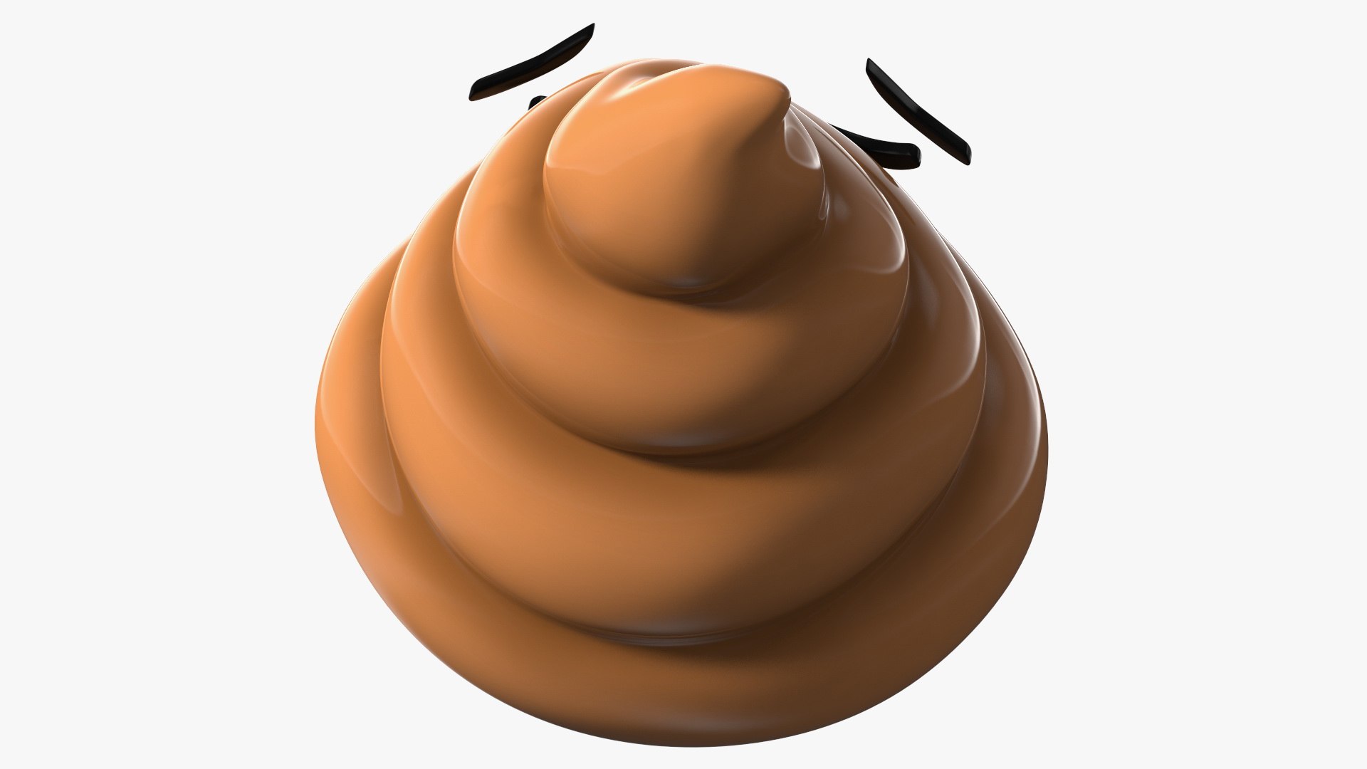Disappointed Face Poop Emoji Smile Model - TurboSquid 1801262