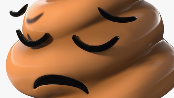 Disappointed Face Poop Emoji Smile model - TurboSquid 1801262