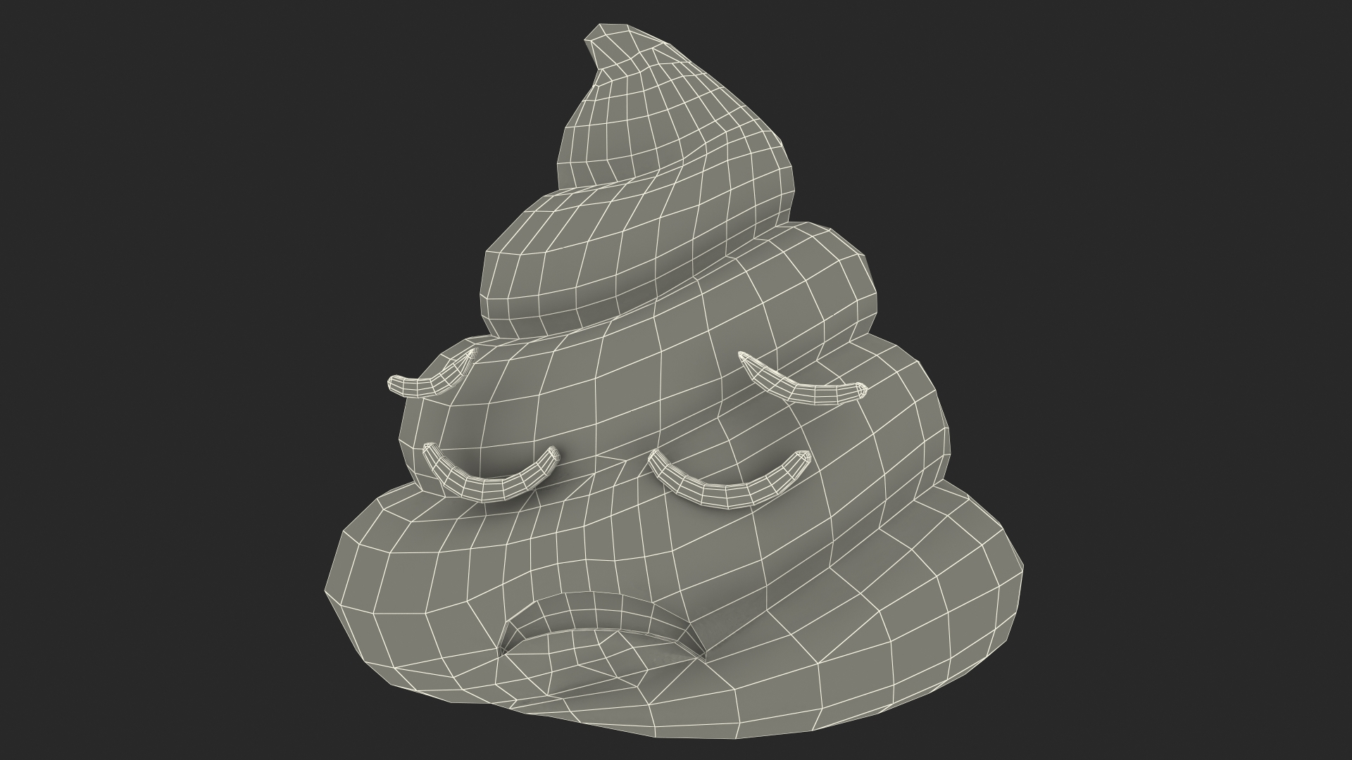 Disappointed Face Poop Emoji Smile Model - TurboSquid 1801262