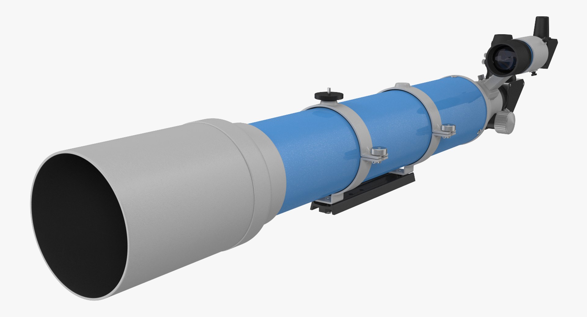 3D refractor telescope generic - TurboSquid 1335444