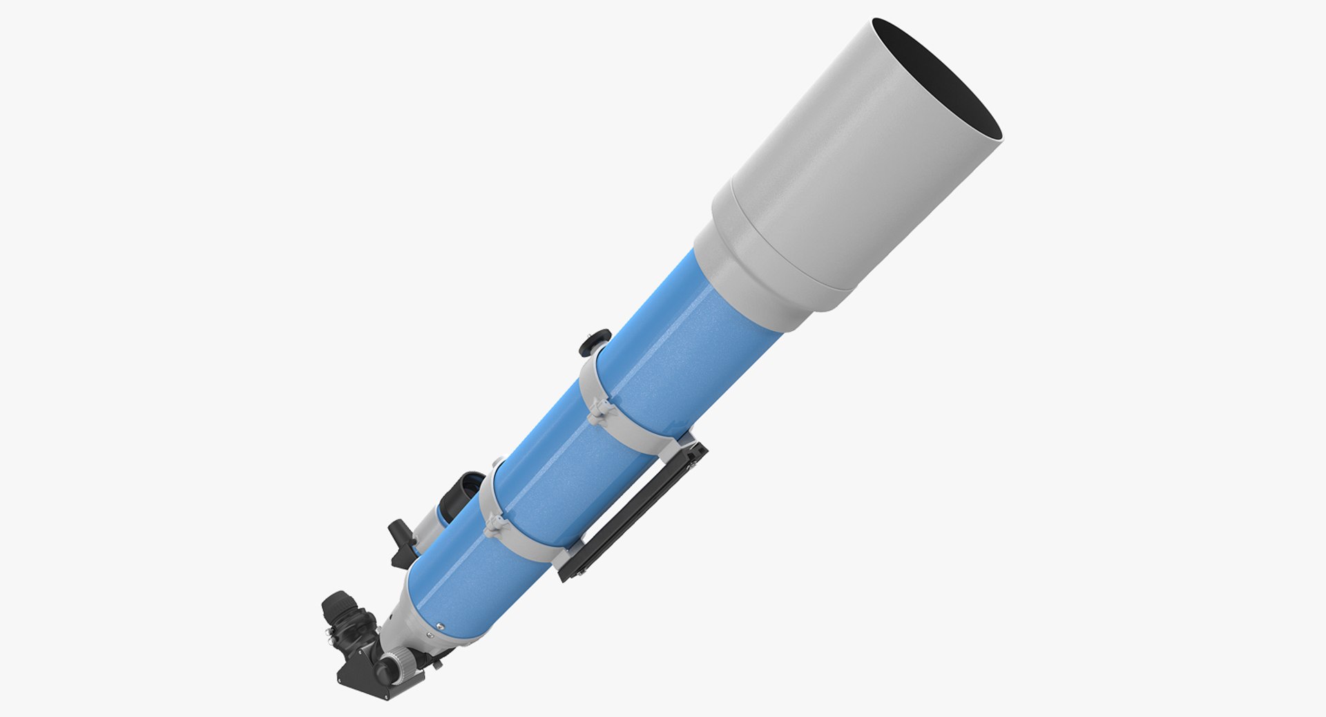 3D refractor telescope generic - TurboSquid 1335444