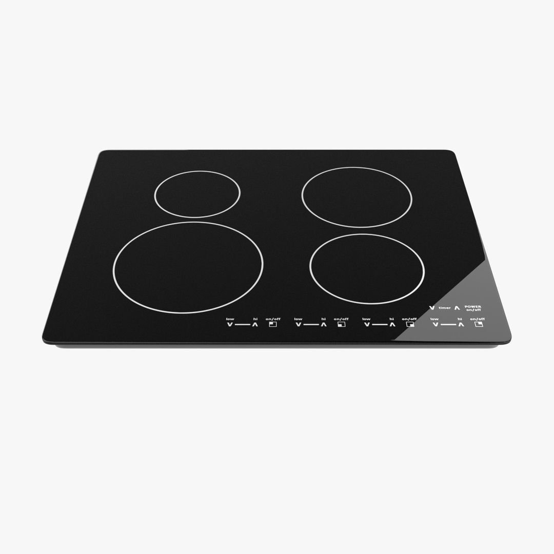 3d Induction Cooktop Model