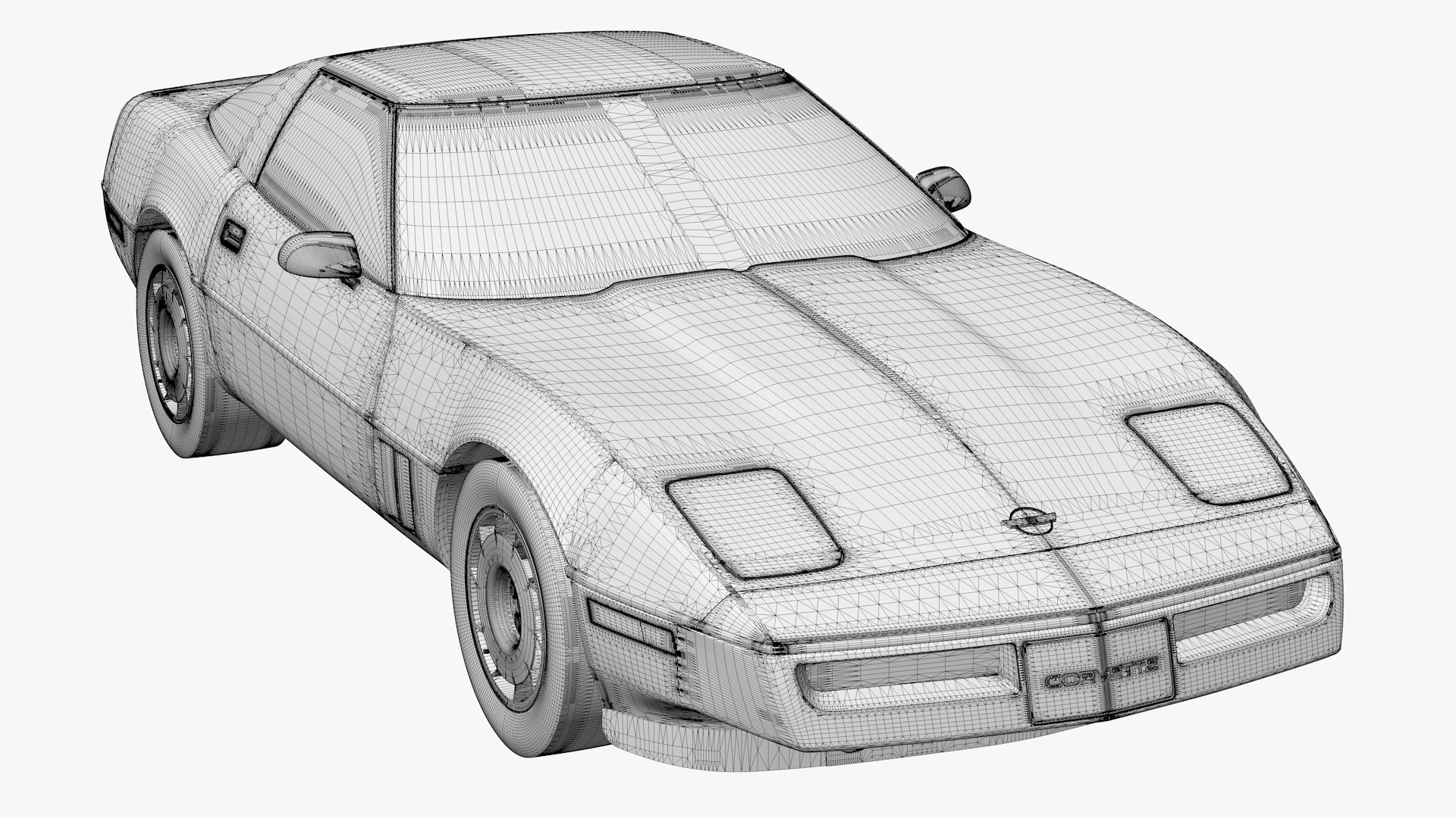 Chevrolet Corvette C4 3D Model - TurboSquid 2418414