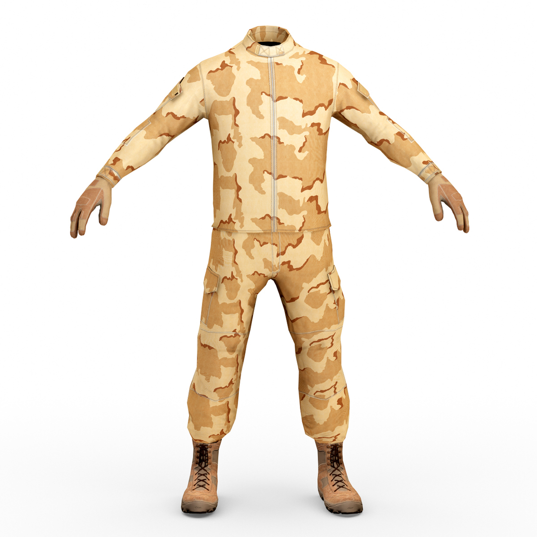 sas soldier clothes 4 3d model