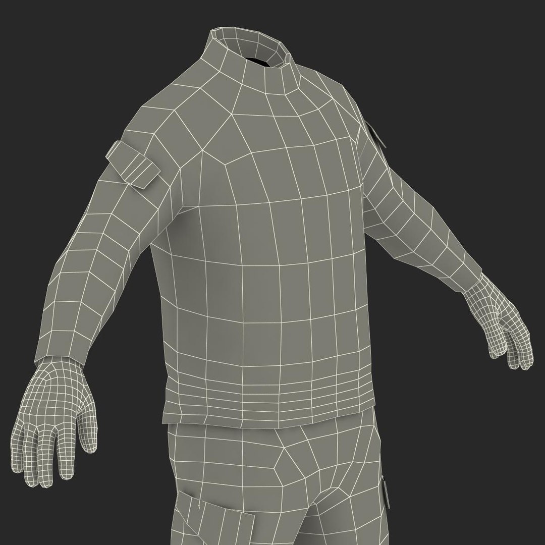 sas soldier clothes 4 3d model