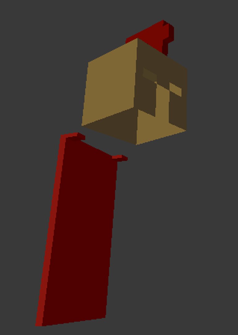 Free Obj Model Minecraft Spartan Helmet Cape