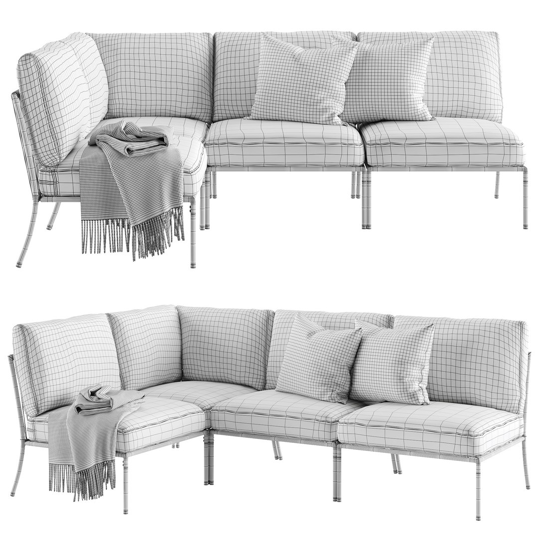 Segeron Outdoor Corner Sofa 3D Model - TurboSquid 2379583