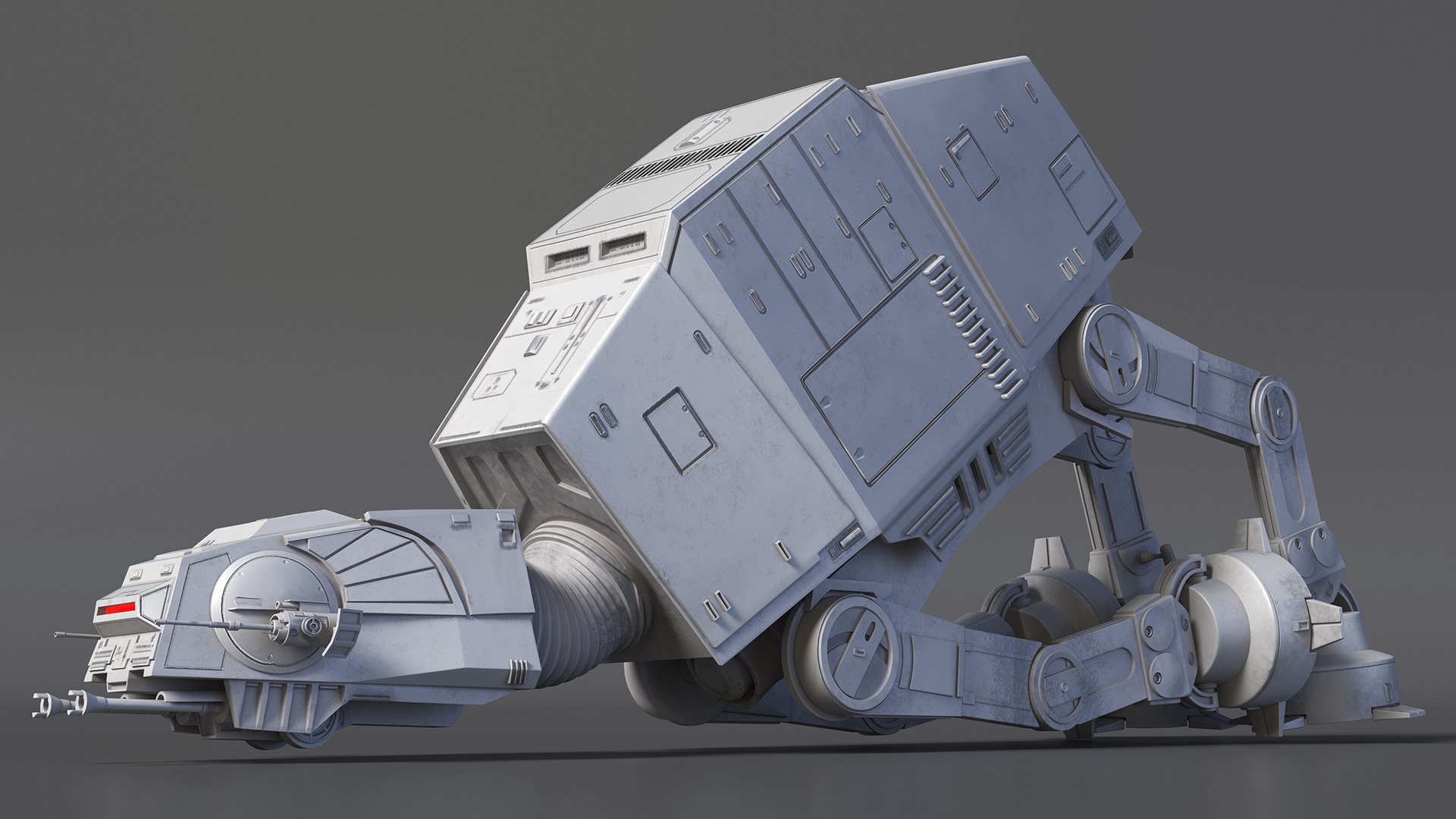 3D Star Wars AT-AT Rigged For Cinema 4D - TurboSquid 2244888