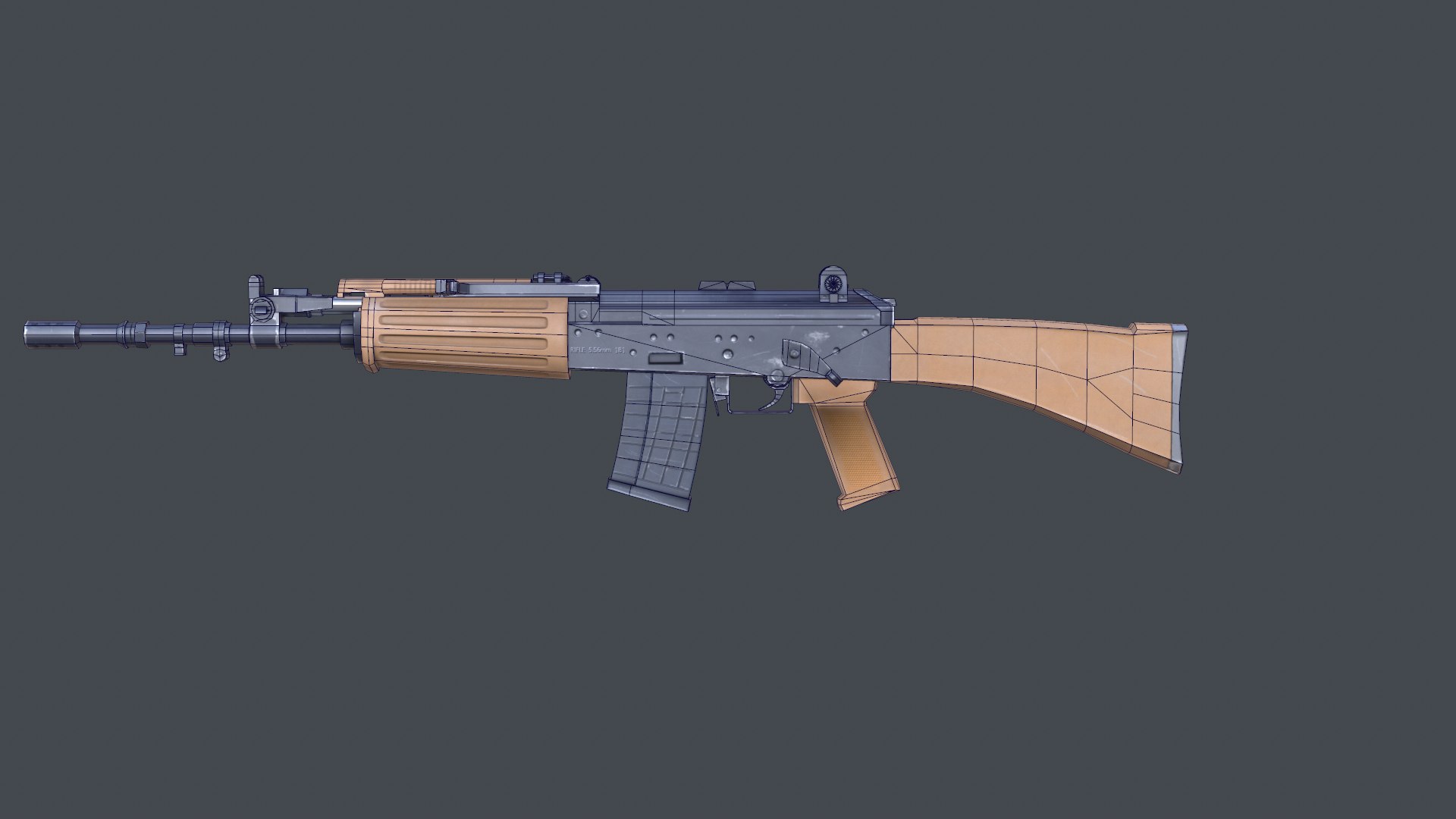 3d gun model