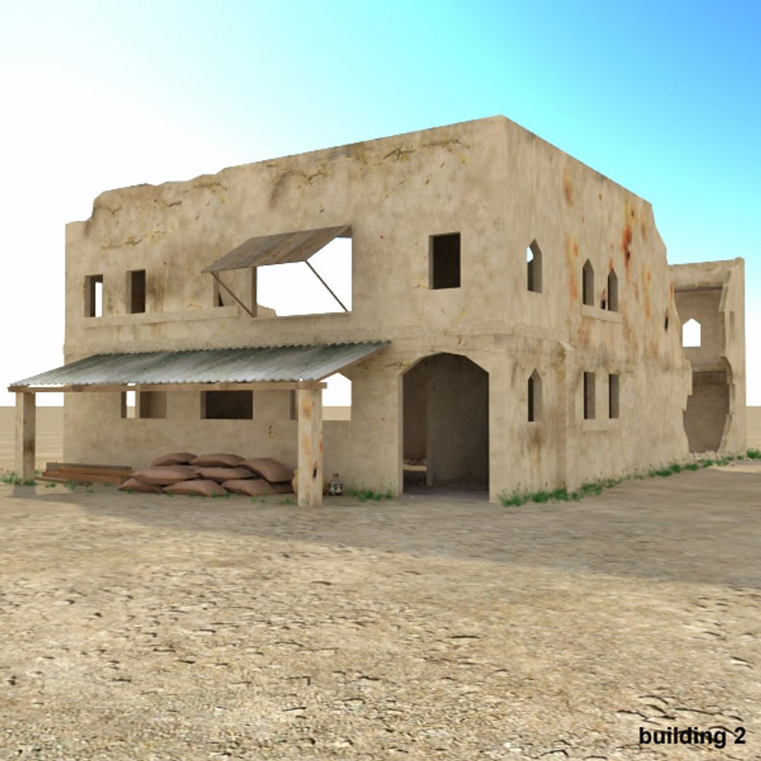 Arab Ruined Houses Buildings Interior Max