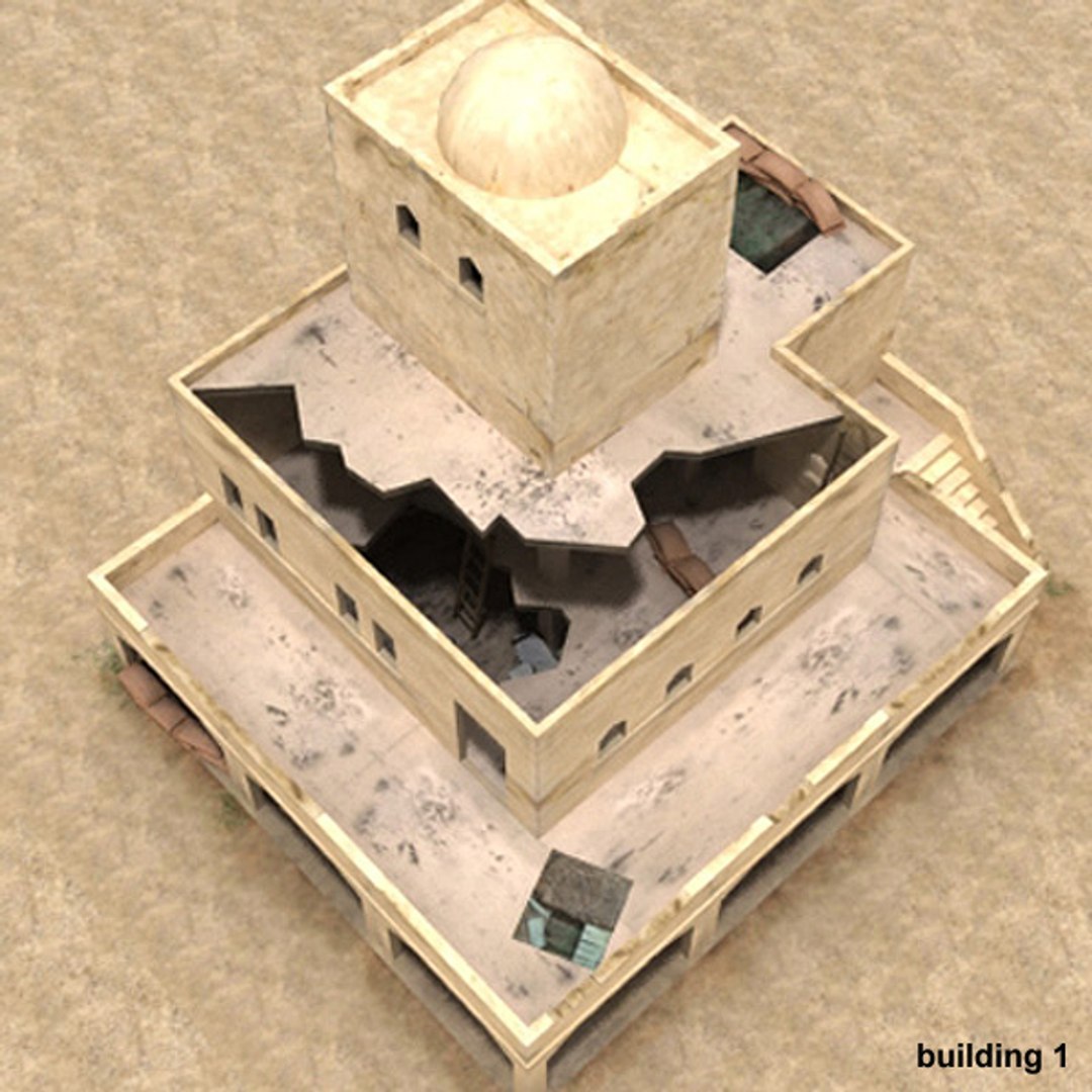Arab Ruined Houses Buildings Interior Max