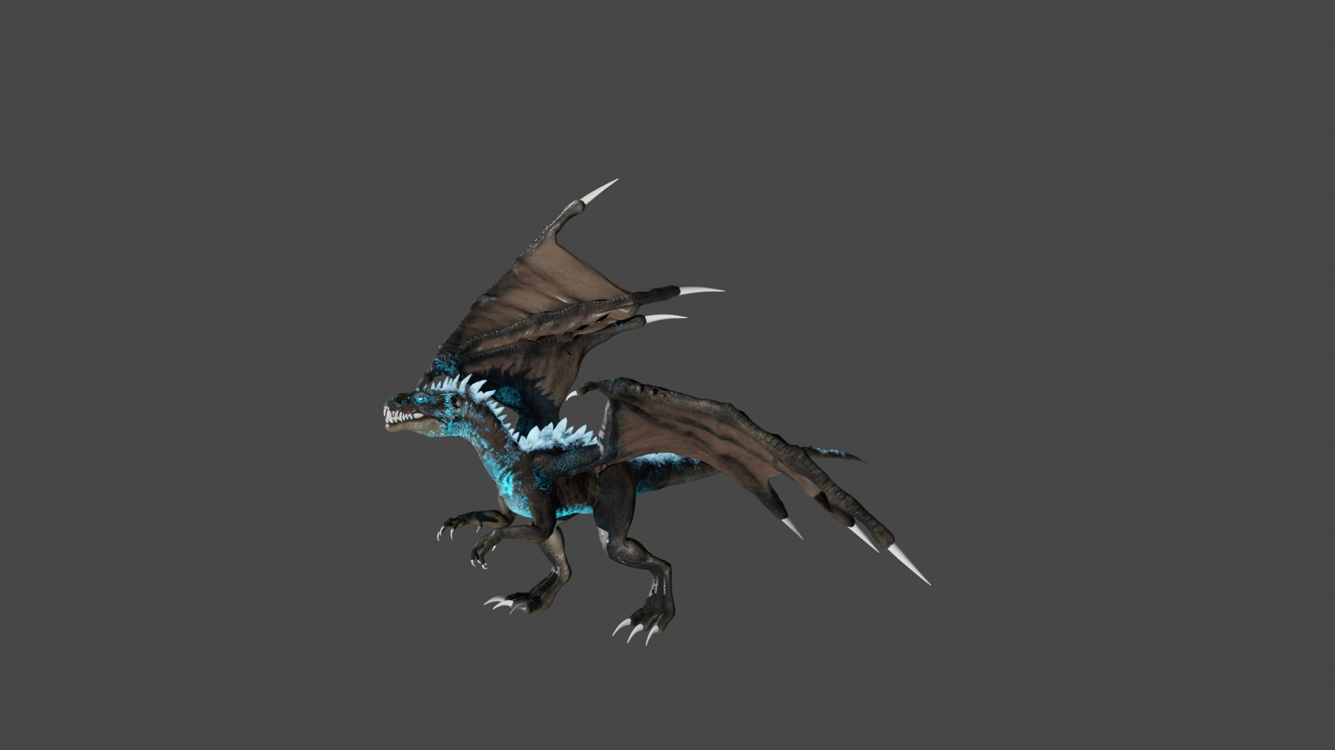 3D Model Icy Dragon Rigged - TurboSquid 2278627