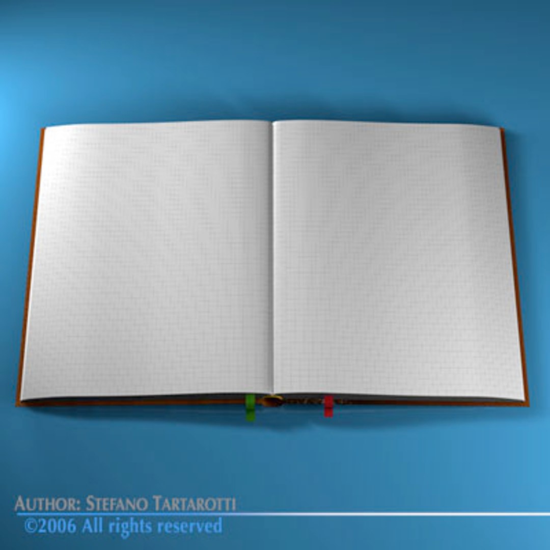 3d Model Open Book