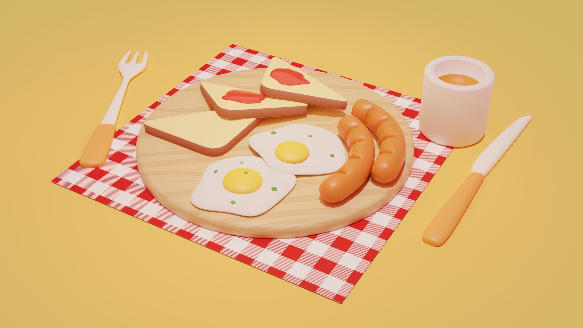 3D Model Breakfast - TurboSquid 2103739