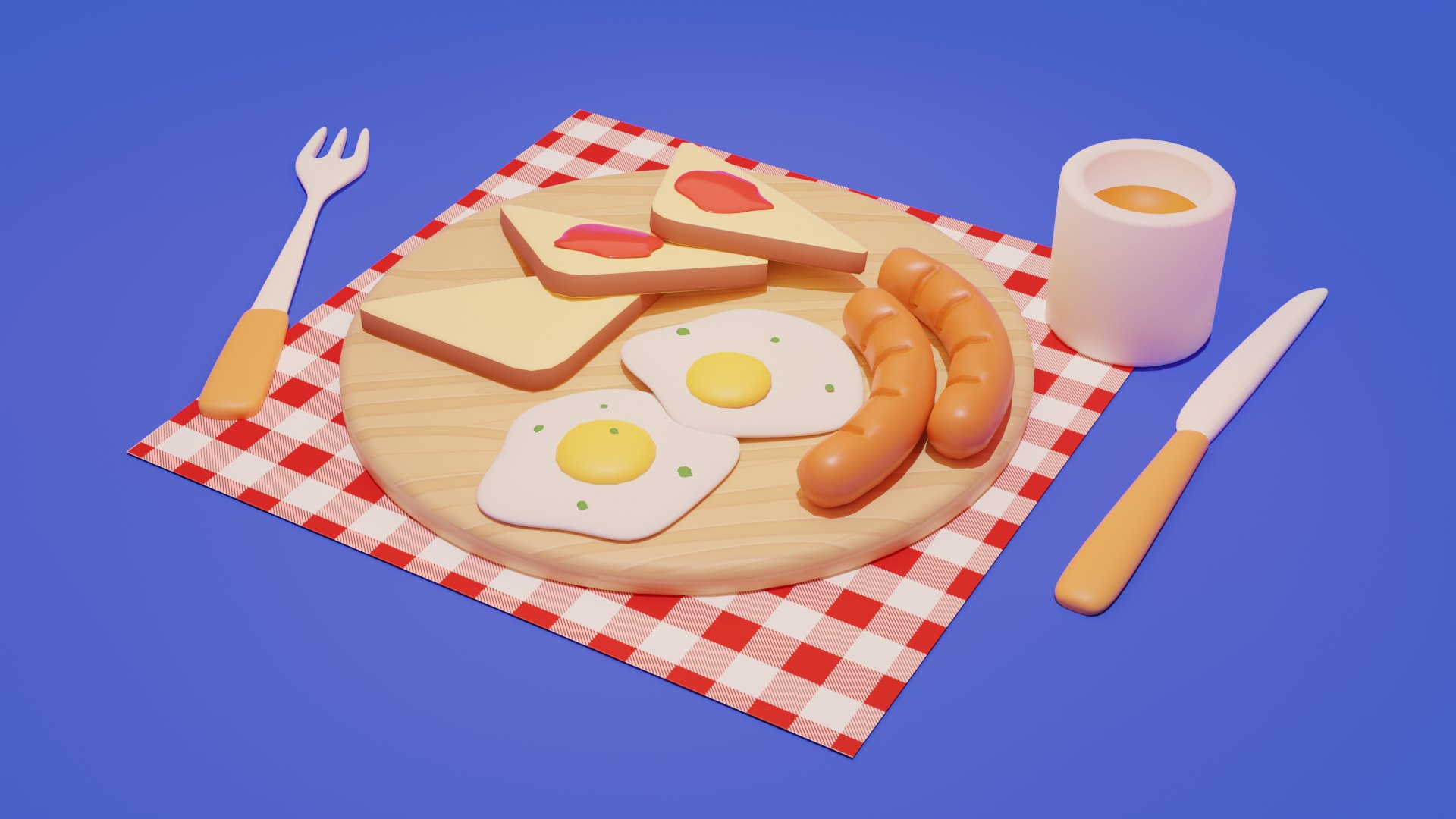 3D Model Breakfast - TurboSquid 2103739