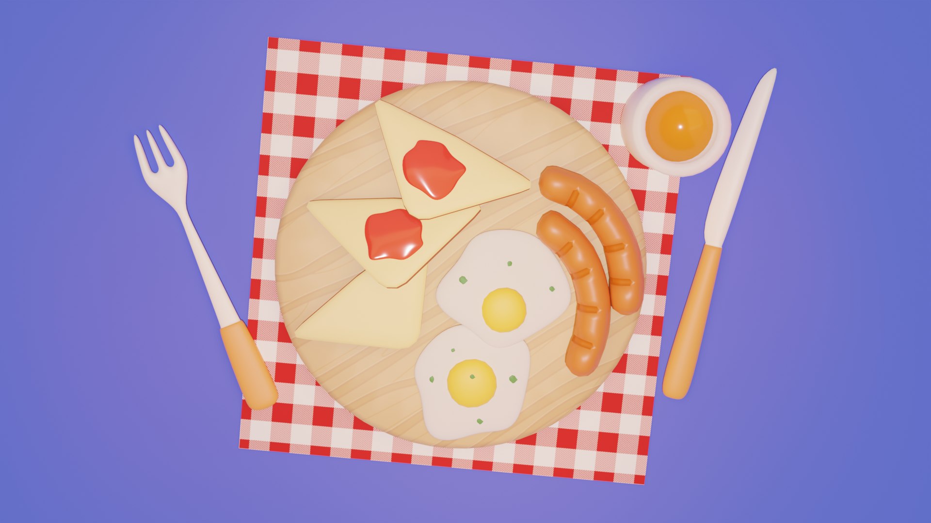 3D Model Breakfast - TurboSquid 2103739